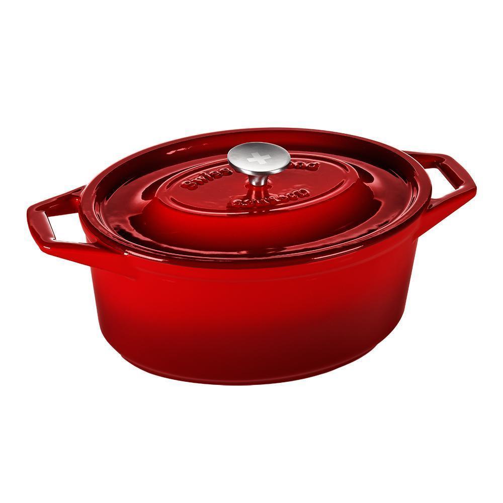 Swiss Diamond - Cast Iron Oval Casserole | Discover Gourmet