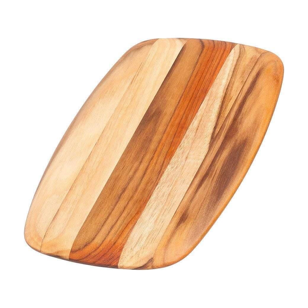 Teakhaus by Proteak Rectangle Edge Grain Rounded Edge Cutting Board ...
