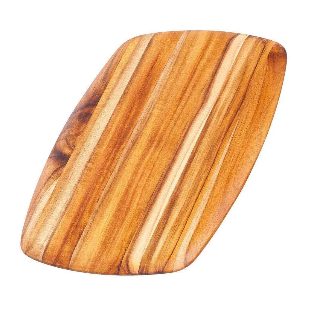 Teakhaus by Proteak Rectangle Edge Grain Rounded Edge Cutting Board ...
