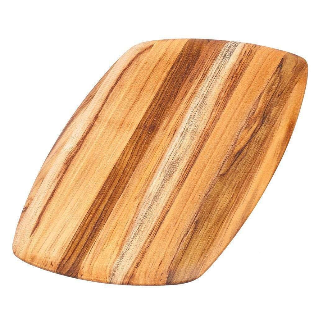 Teakhaus by Proteak Rectangle Edge Grain Rounded Edge Cutting Board ...